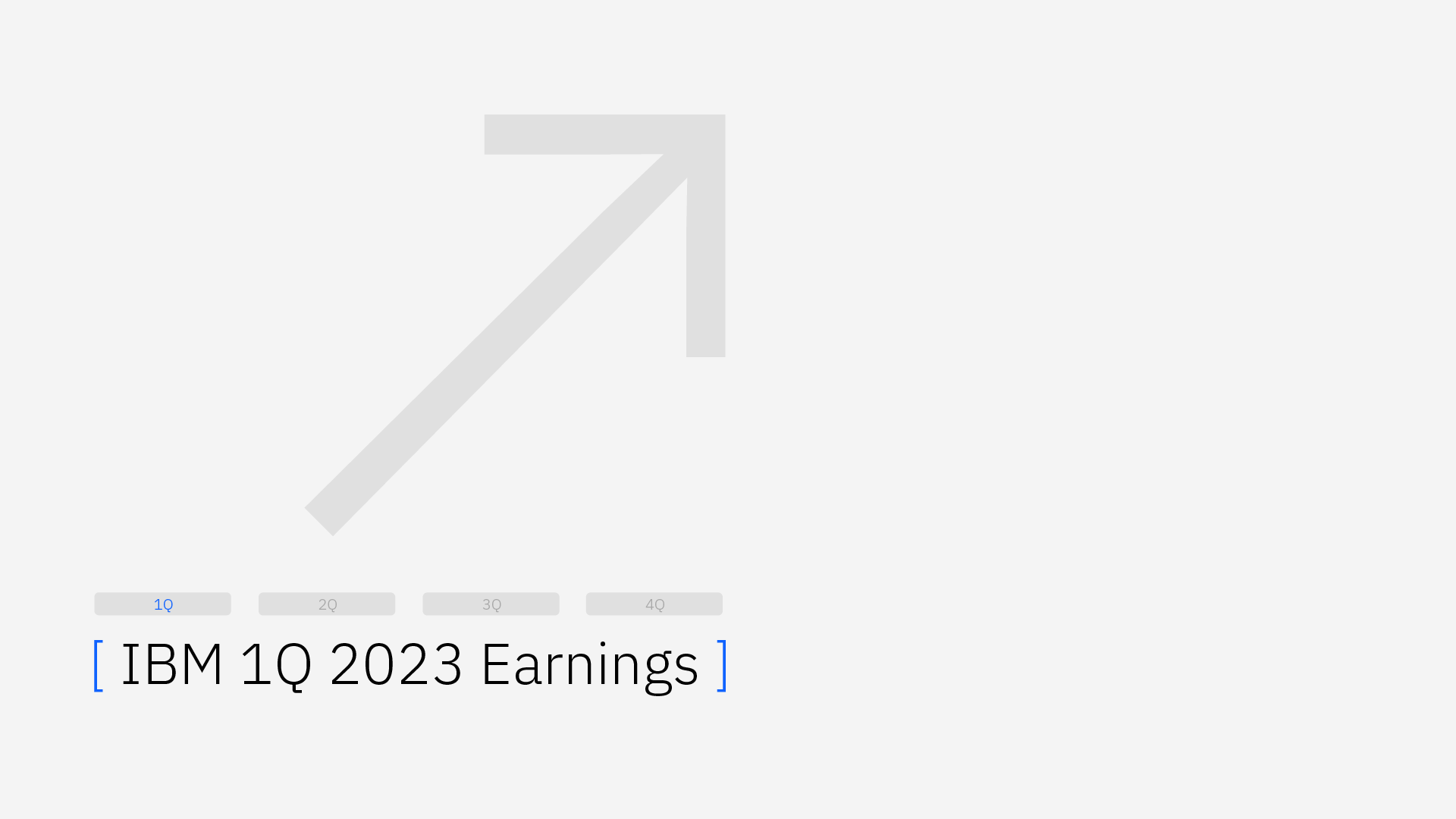 IBM RELEASES FIRST-QUARTER RESULTS